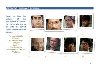 LIFE OF PI ACTIVITY PACK | PDF