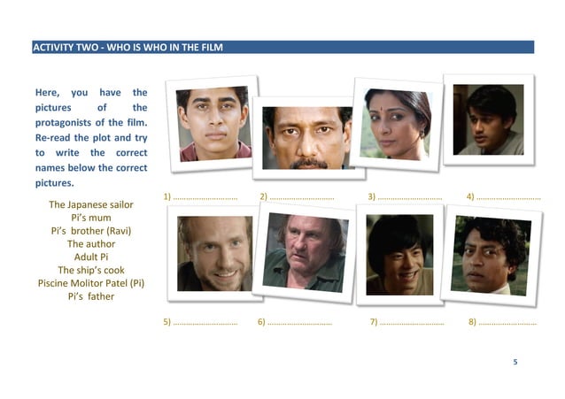 LIFE OF PI ACTIVITY PACK | PDF