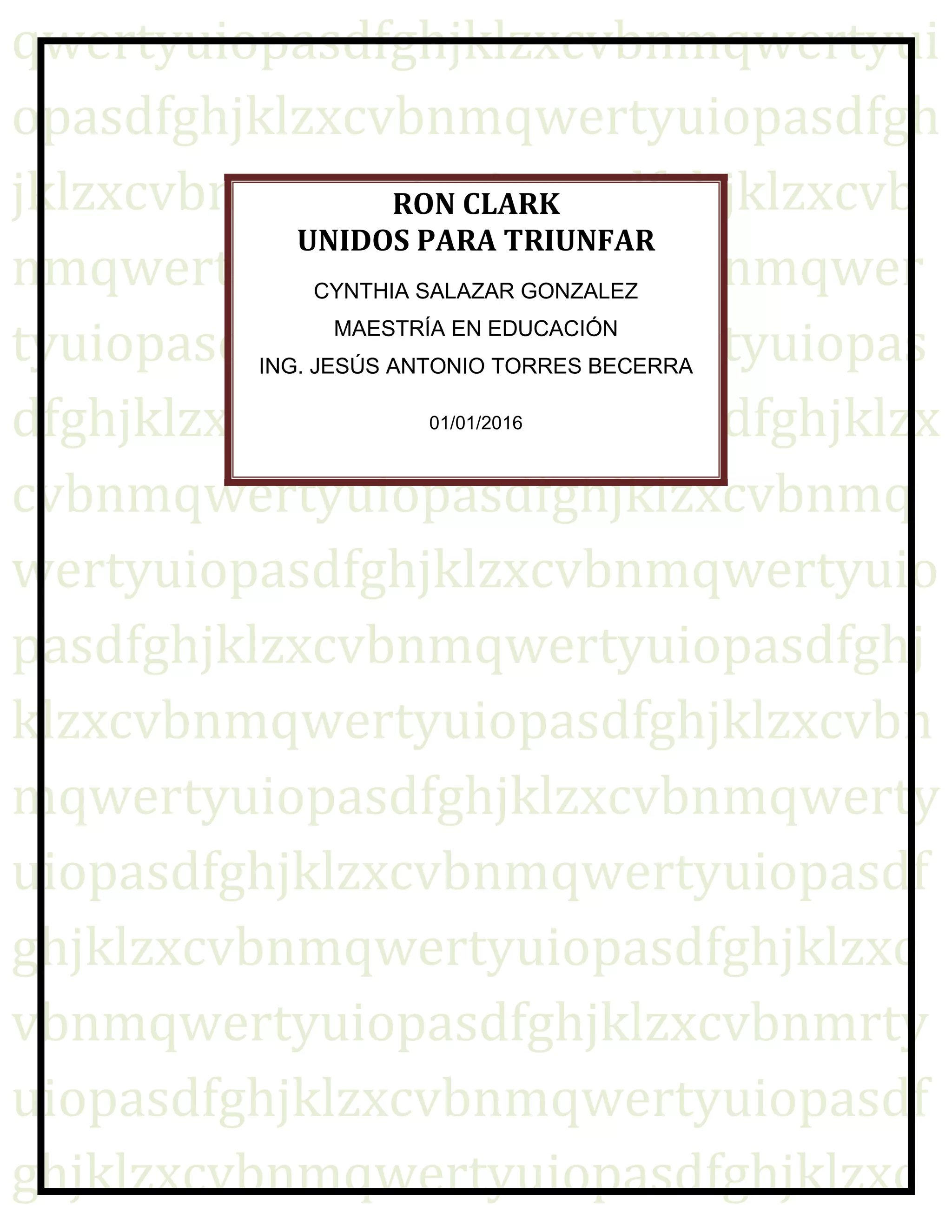 La vida de ron clark | PDF