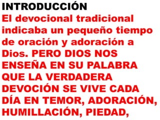 La vida devocional según la biblia | PPSX