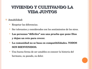 La Vida En Comunidad | PPT