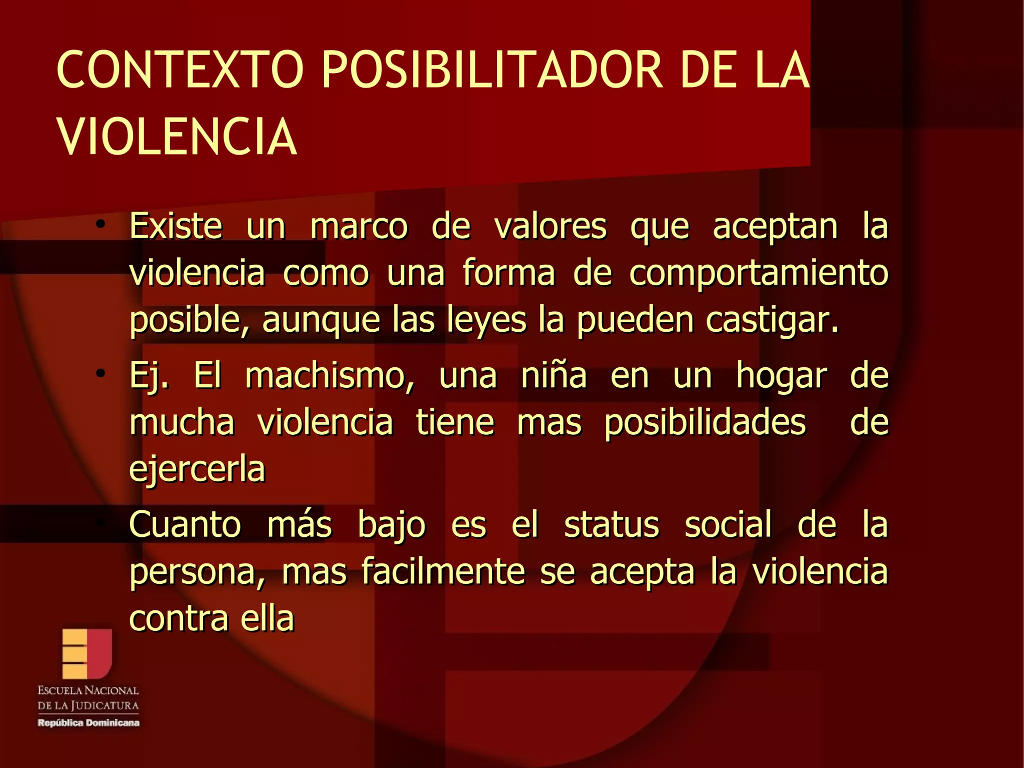ENJ-100 La Violencia Como Fenomeno Social | PPT