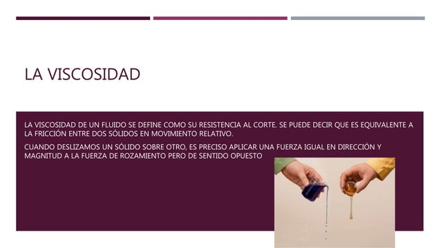 La viscosidad de un fluido | PPTX | Physics | Science