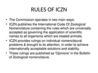 lavish kumar ENT-501 presentation on the topic of ICZN.pptx