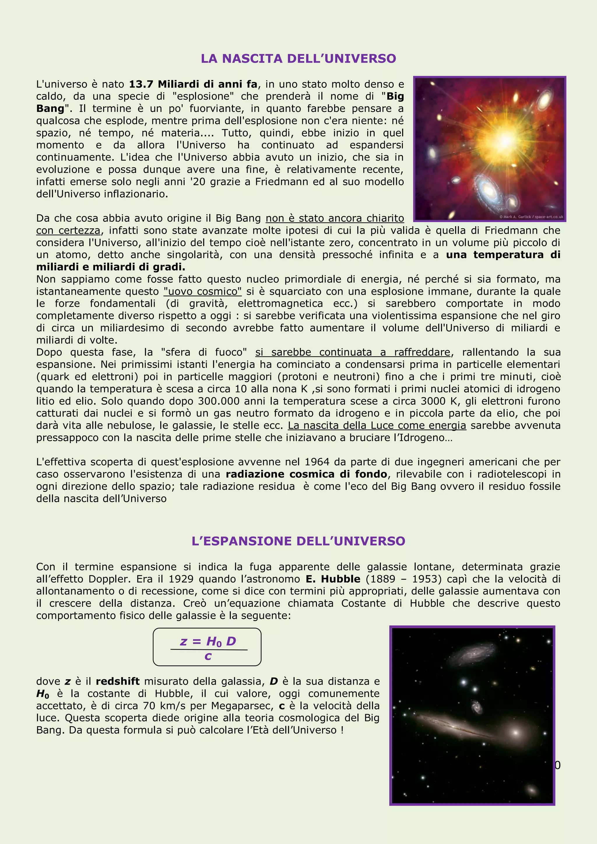 La vita dell'universo | PDF