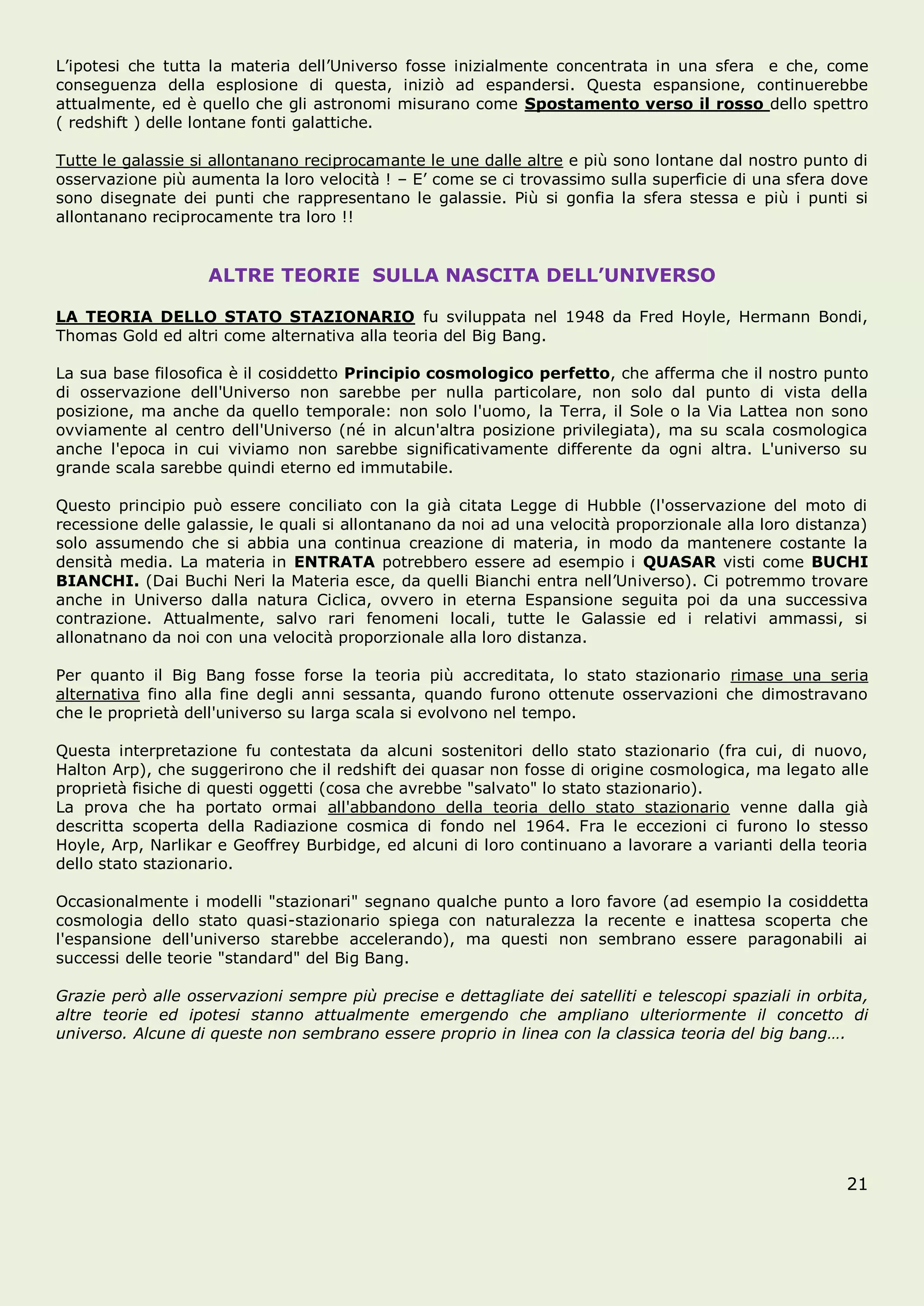 La vita dell'universo | PDF