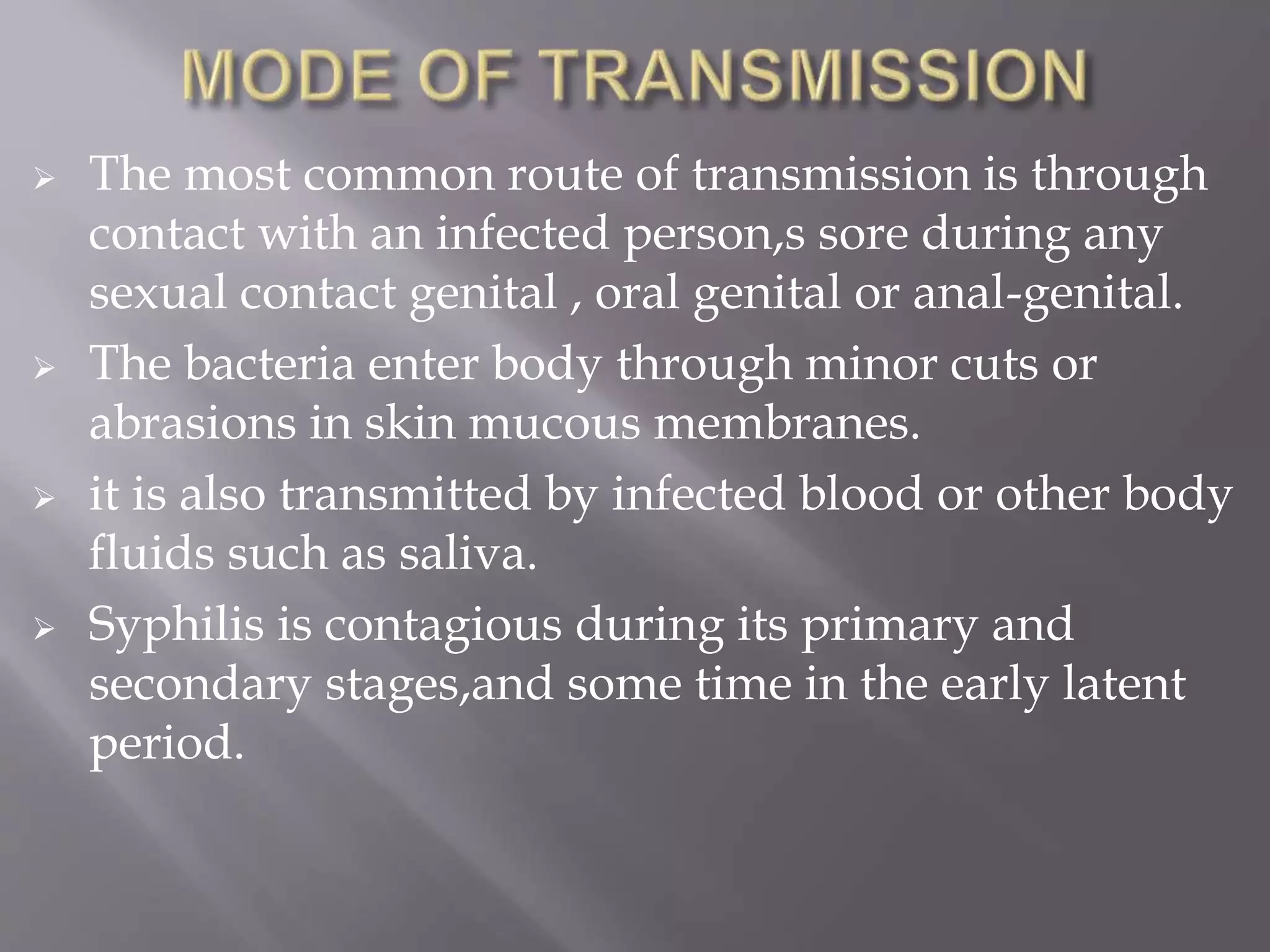 $$ SYPHILIS $$ | PPT