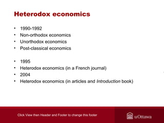 Connecting approaches in heterodox economics | PPT