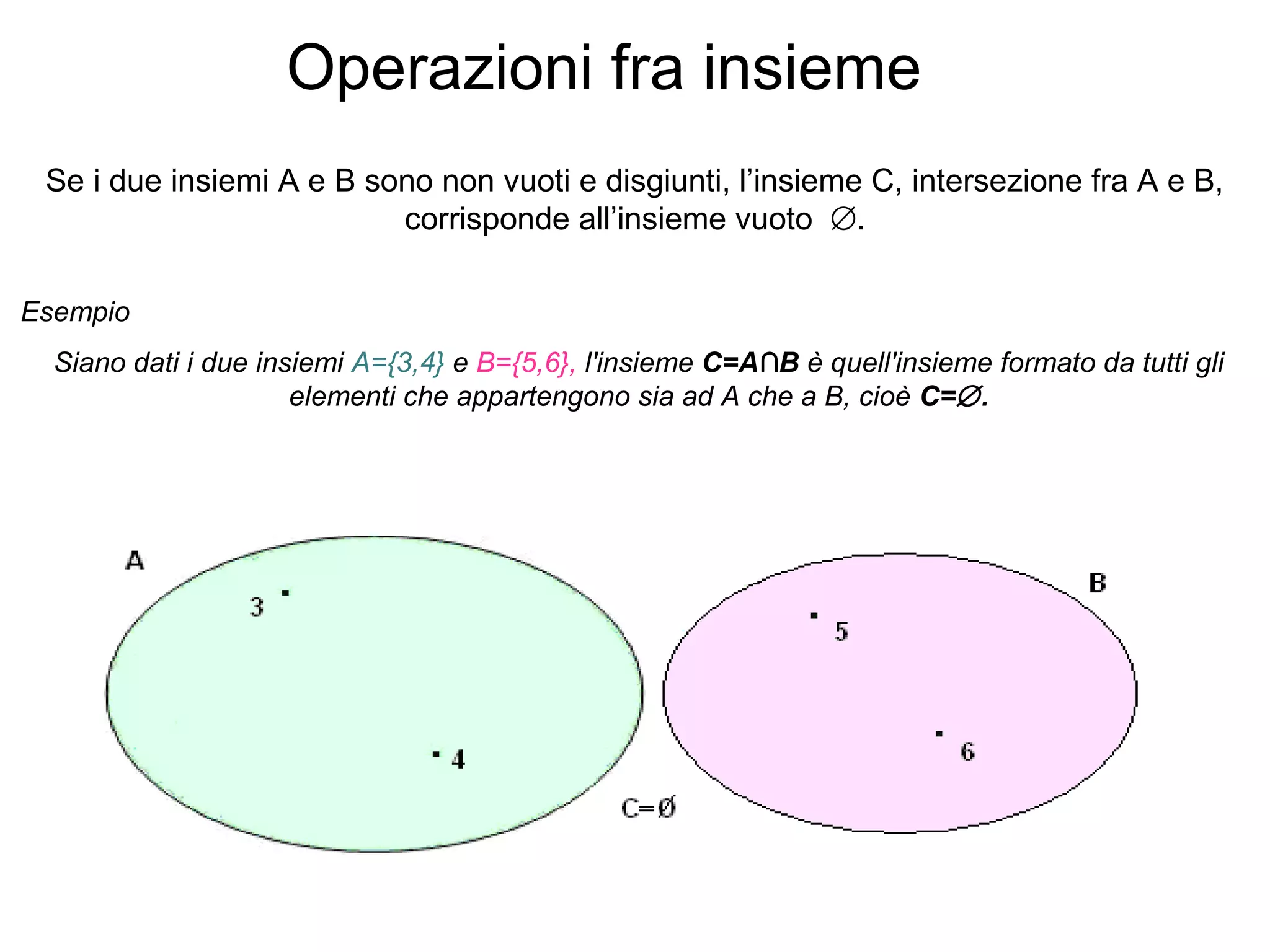 Lavorare con gli insiemi | PPT