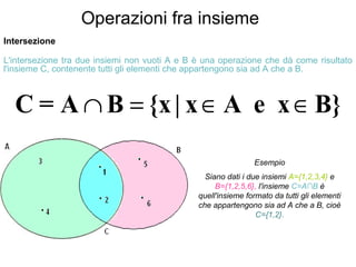Lavorare con gli insiemi | PPT