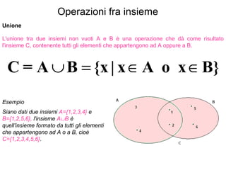 Lavorare con gli insiemi | PPT