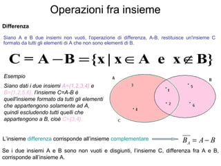 Lavorare con gli insiemi | PPT