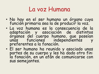 La voz humana | PPT