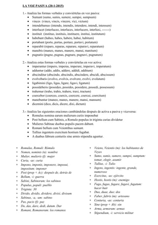 La voz pasiva ejercicios y oraciones 20 1-2015 | DOC