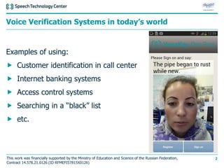 Galina Lavrentyeva - Anti-spoofing Methods for Automatic Speaker Verification System | PPTX ...