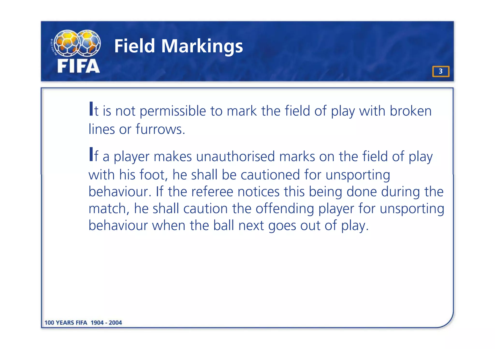 Law 1 The Field Of Play | PDF