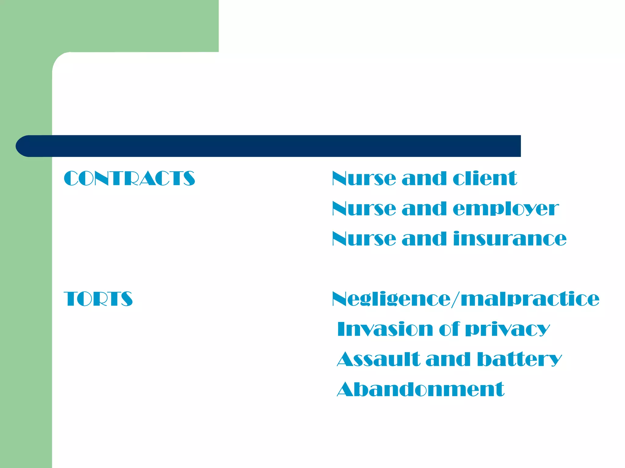 Law And Nursing Practice Ppt
