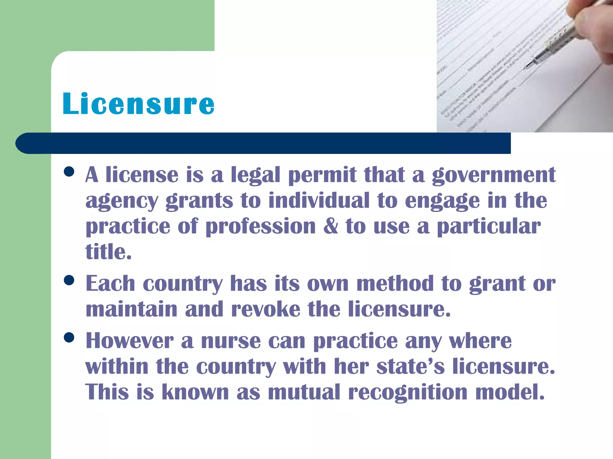 LAW AND NURSING PRACTICE | PPT