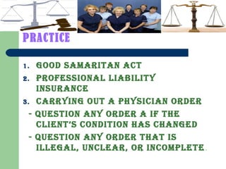 LAW AND NURSING PRACTICE | PPT
