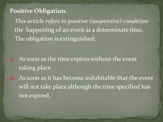 Law on obligation on contract | PPTX