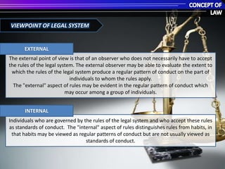 Law: Concepts and Viewpoints | PPTX