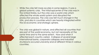 Global Financial Crisis 2008 | PPTX