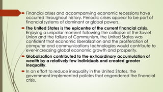 Global Financial Crisis 2008 | PPTX