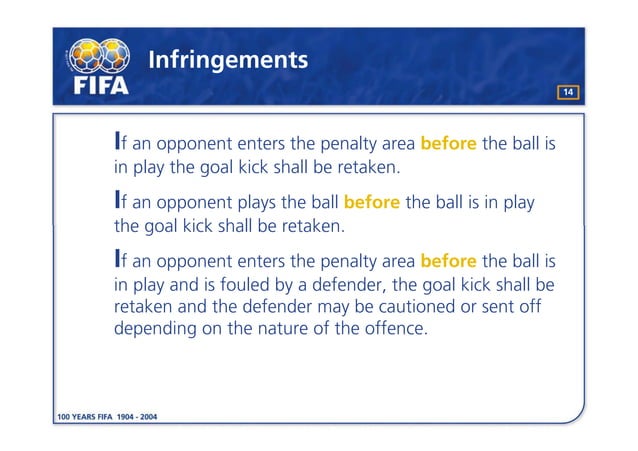 Law 16 The Goal Kick | PPT
