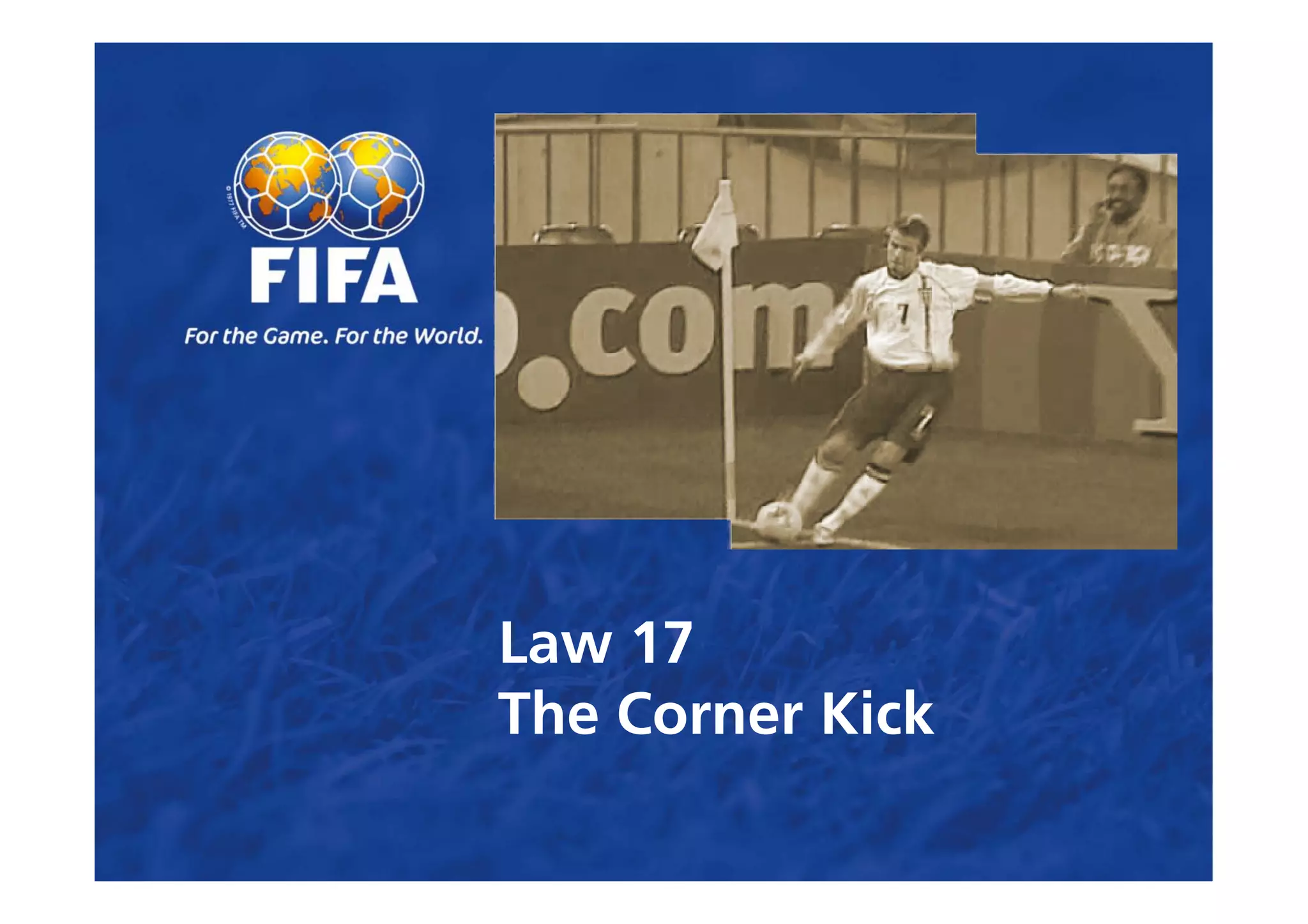 Law 17 The Corner Kick | PDF | Soccer | Sports
