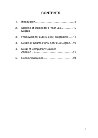 Curriculum of LLB | PDF