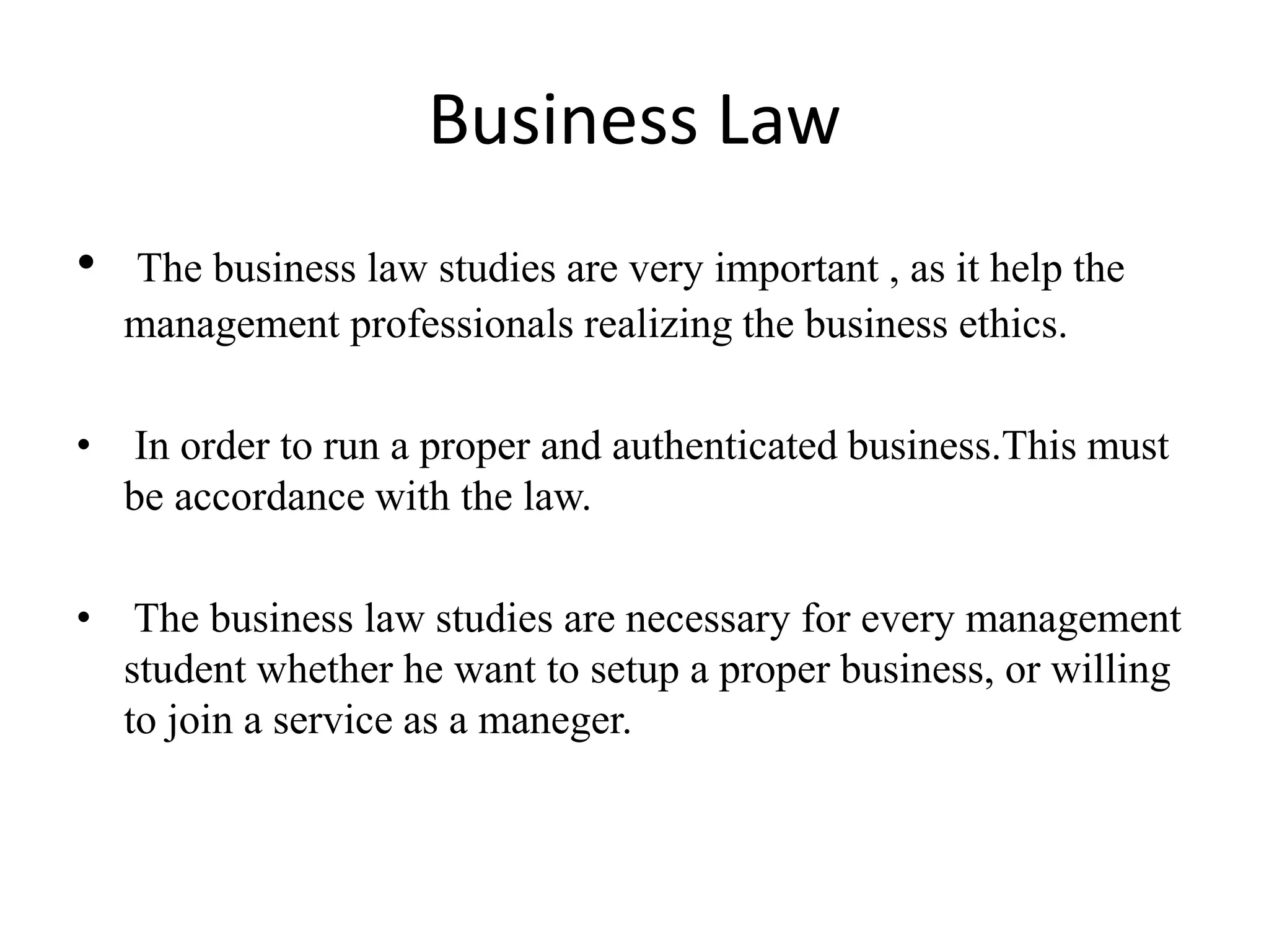 Importance Of Law Presentation | PPTX