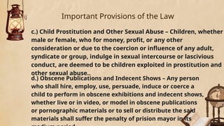 The Philippines: Republic Act 7610 Presentation | PPT