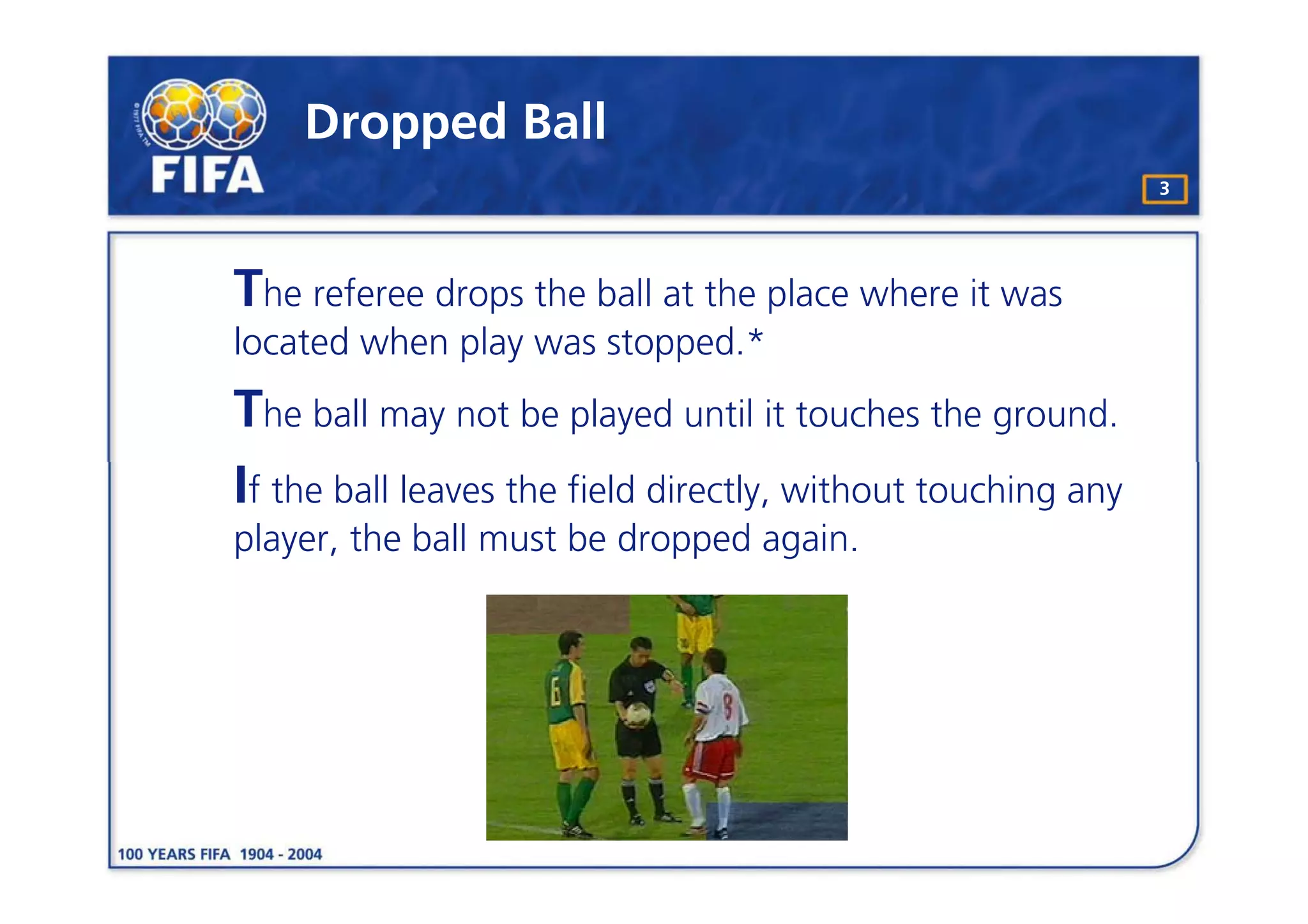 Law 8 The Start And Restart Of Play | PDF