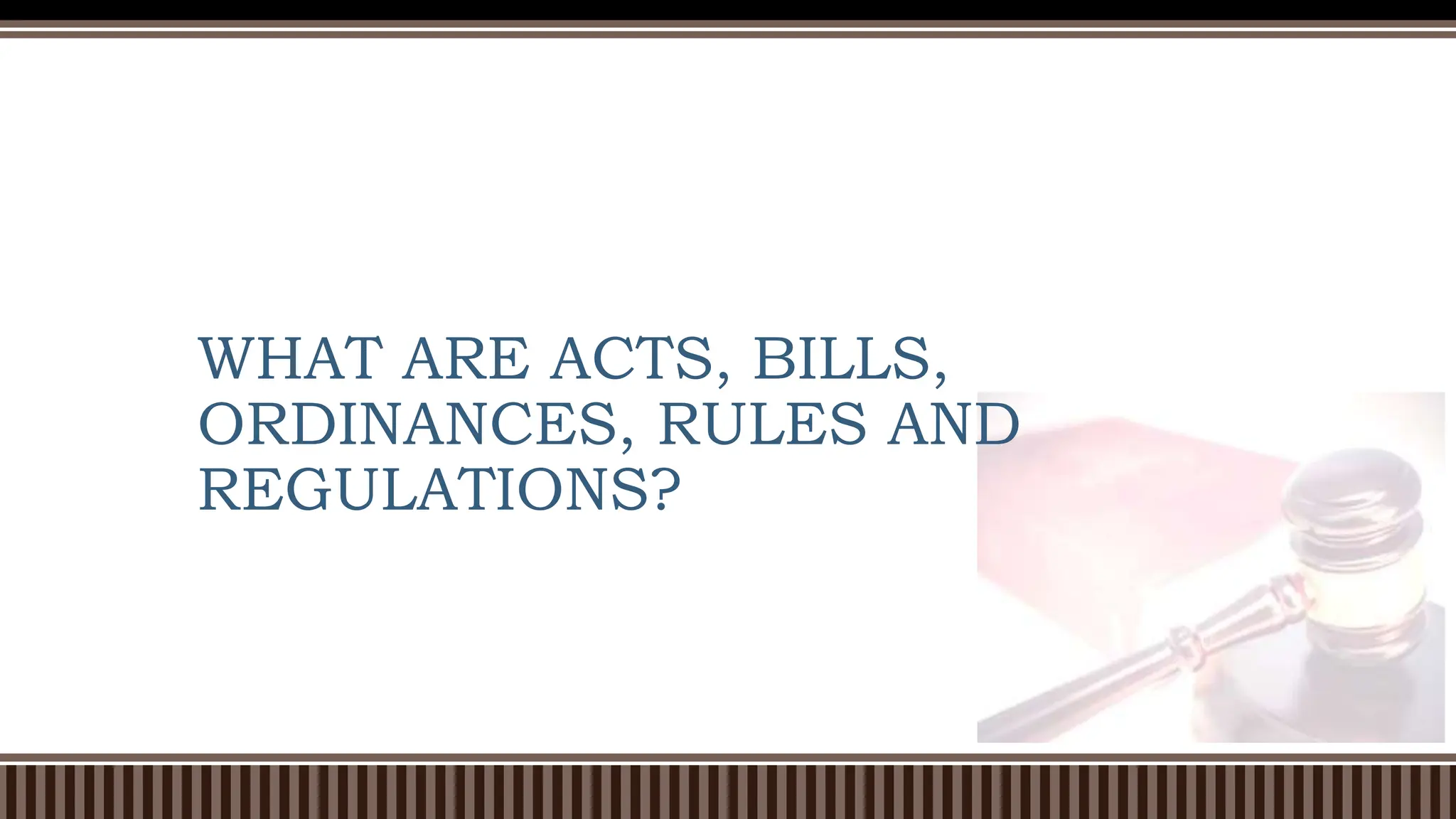 Types and sources of law in planning legilation | PPTX