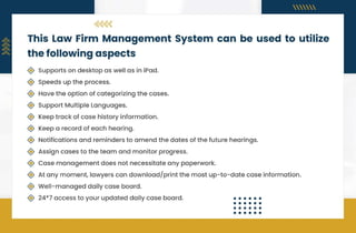 Law Firm Management System - A Complete Web-based Solution | PPT