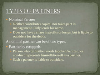 Indian Partnership Act 1932 | PPT