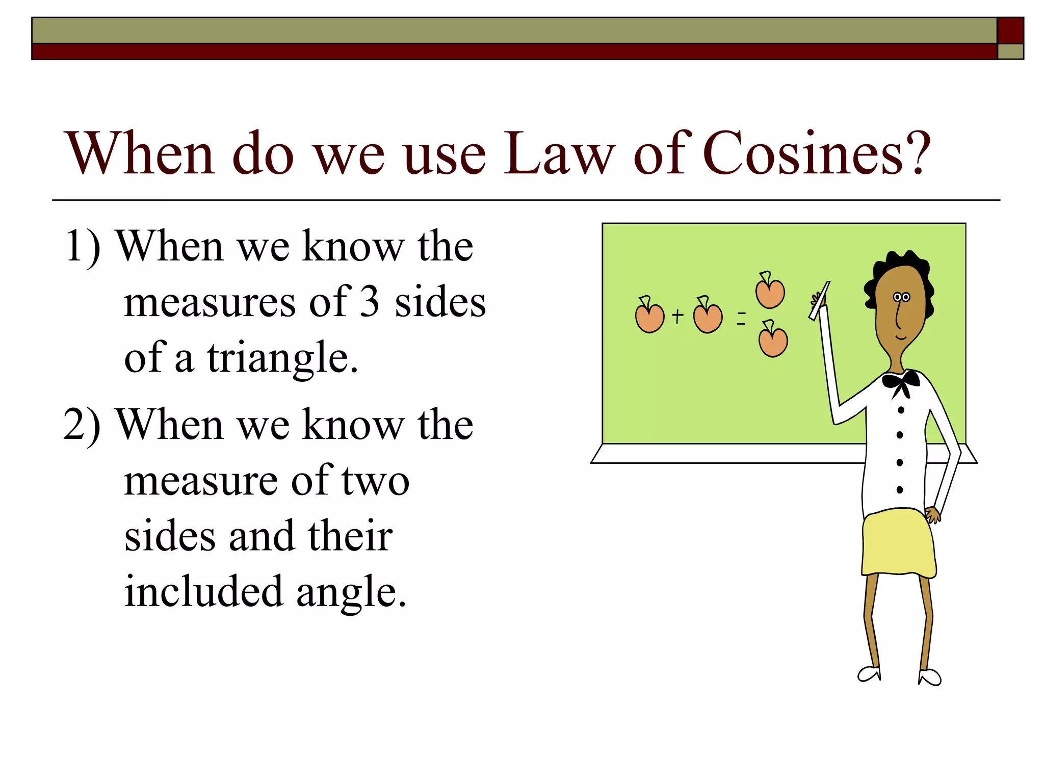 Law Of Cosines Presentation | PPT