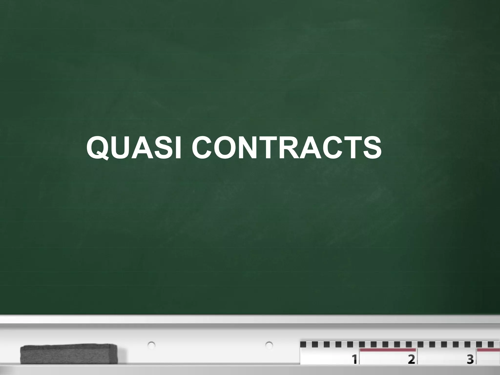 Law quasi contract | PPT