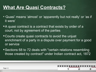 Law quasi contract | PPT