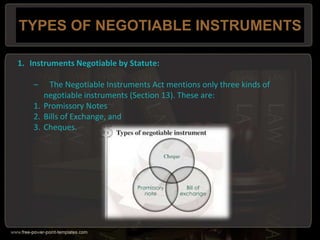Negotiable Instruments Act, 1881 | PPT