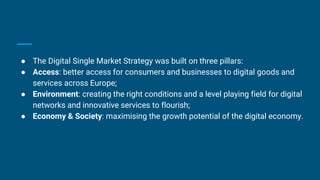 Single Digital market in EU | PPTX