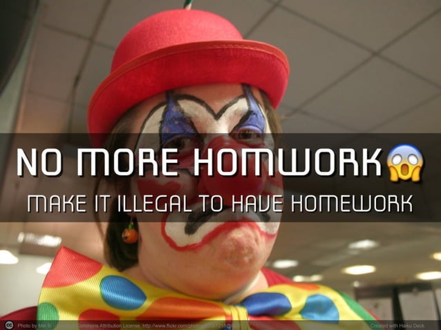 Law 1 no homework | PPT
