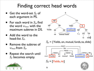 Retrieving Correct Semantic Boundaries in Dependency Structure | PPT