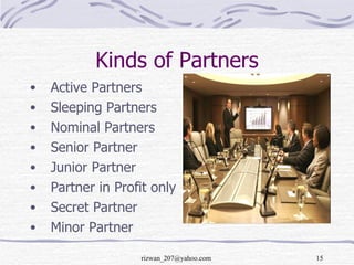 Business Law, Law of partnership | PPT