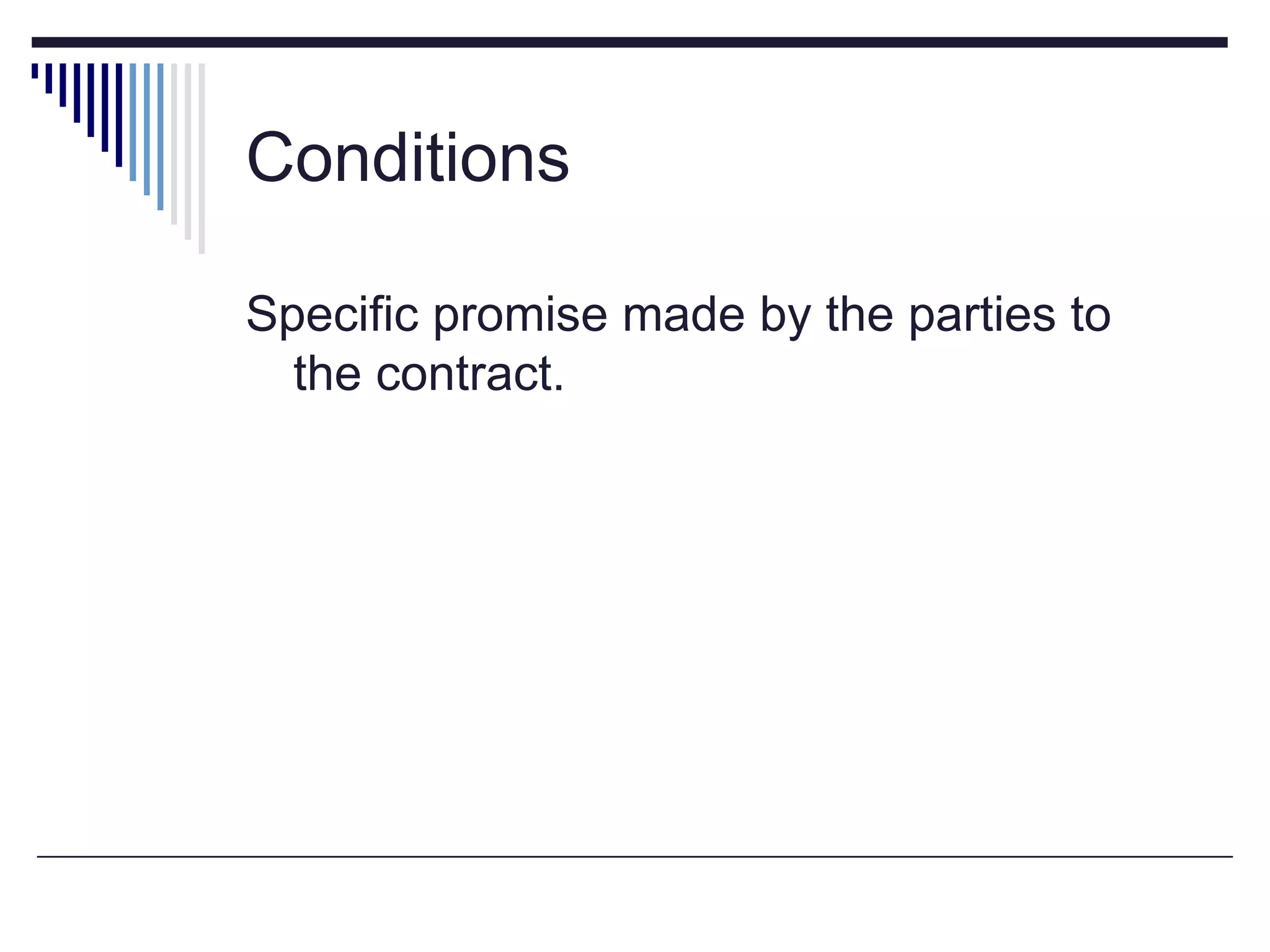 Law 206 Ch. 7 - Contract Provisions | PPT