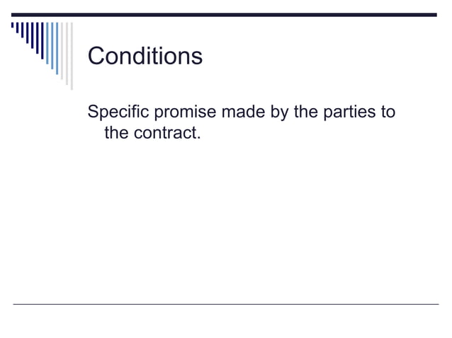 Law 206 Ch. 7 - Contract Provisions | PPT