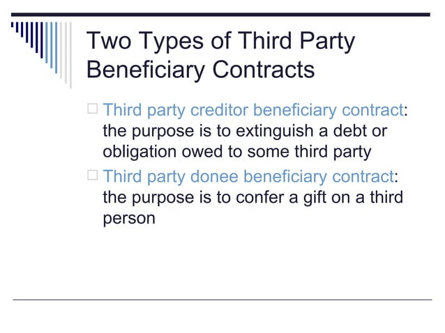 Law 206 Ch. 9 - Third Party Contracts | PPT