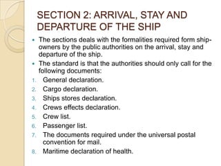 Facilitation Convention of Maritime Traffic | PPTX