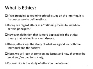 Law 483 cyberethics | PPTX