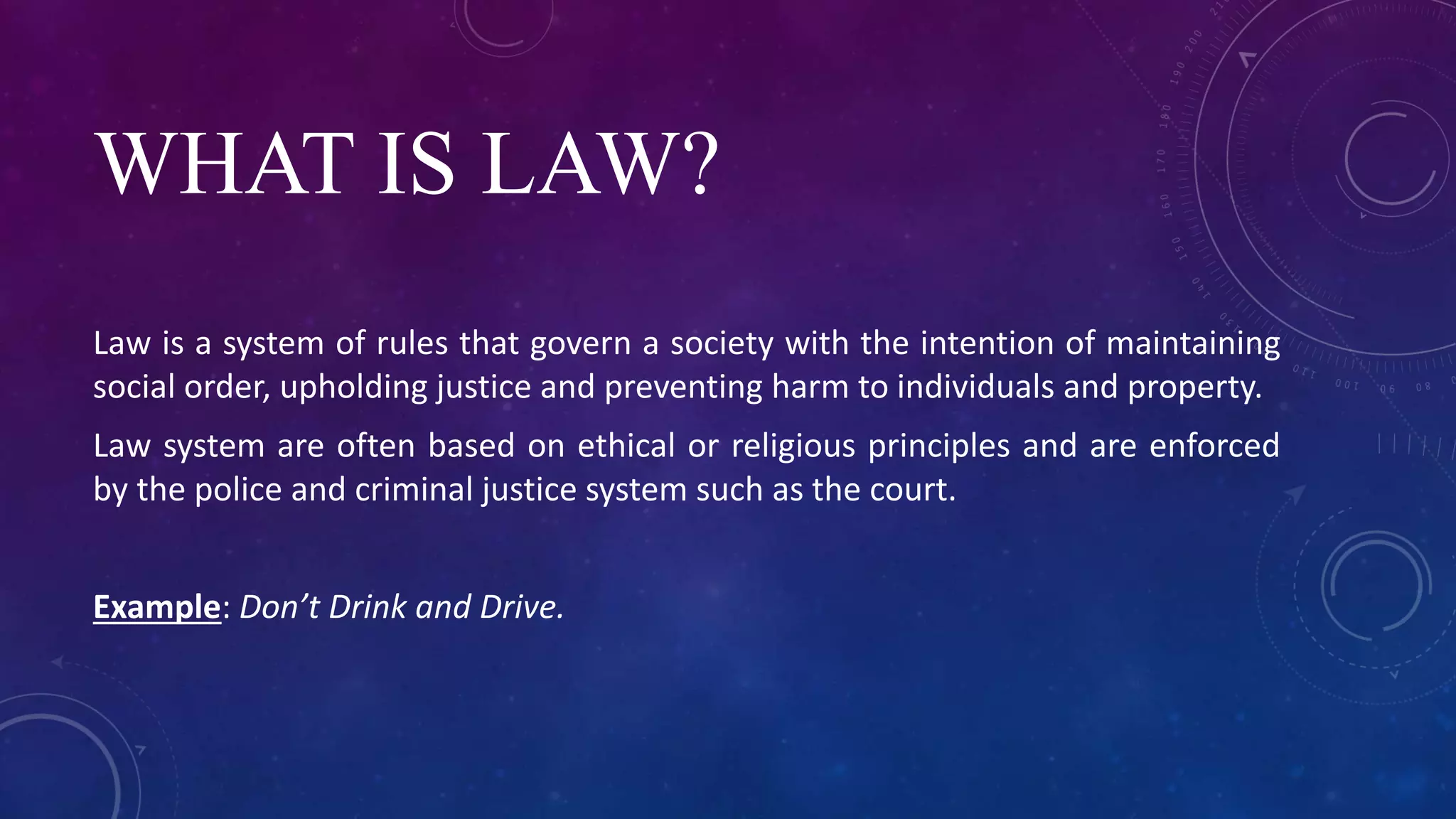 Law and classification of law | PPTX